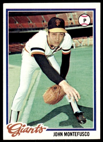 1978 TOPPS JOHN MONTEFUSCO SAN FRANCISCO GIANTS #142 | eBay