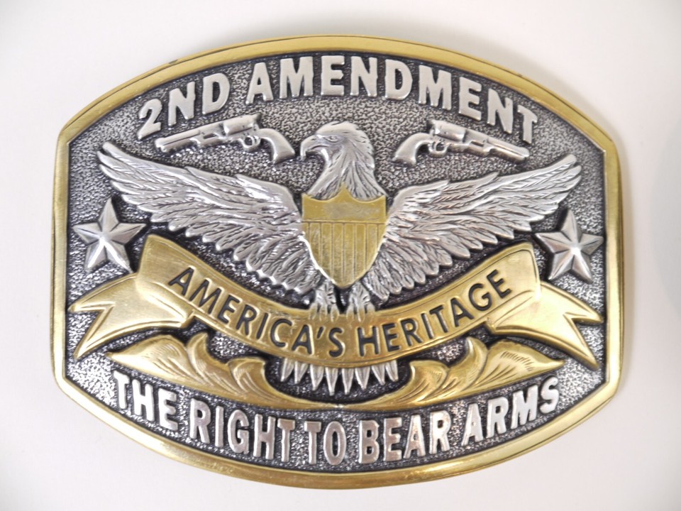 LOT OF 4 VINTAGE 2ND AMENDMENT US NRA MEMBERSHIP BELT BUCKLES | eBay UK