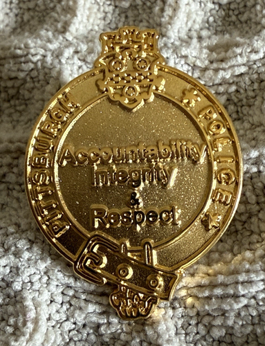 Pittsburgh Police Lapel Pin Accountability Integrity Respect | eBay