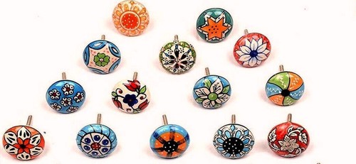 Indian Wholesale Ceramic Door Knobs Assorted Pull Ethnic Multi Color Boho Knobs | eBay Australia