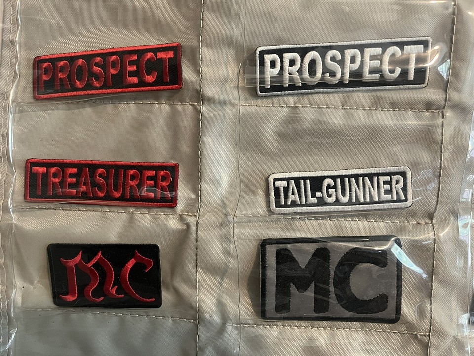 YOU PICK STYLE High Quality Motorcycle Club Rank Iron On Patches Biker ...