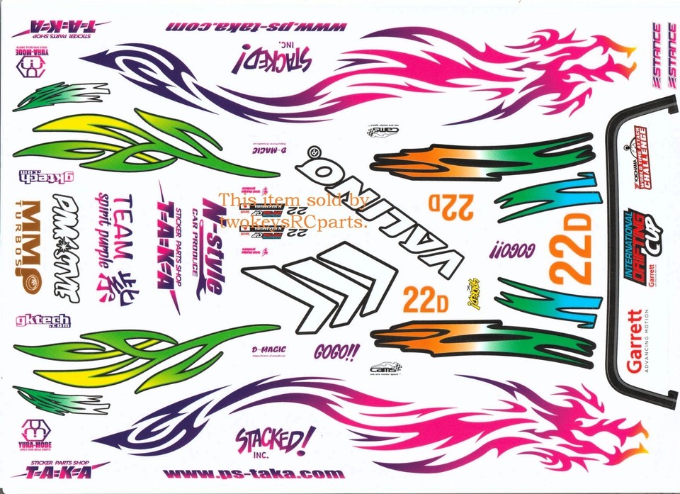 1:10 RC Clear Body Shell Kit - Nissan Silvia S15 +NAOKI Livery drift ...