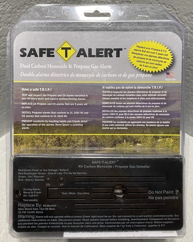 Safe T-Alert Dual Carbon Monoxide and Propane Gas Alarm (MTI Industries ...