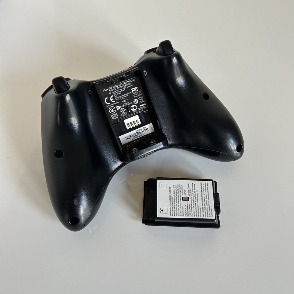 Microsoft Xbox 360 Wireless Controller OEM Model 1403 Black TESTED | eBay