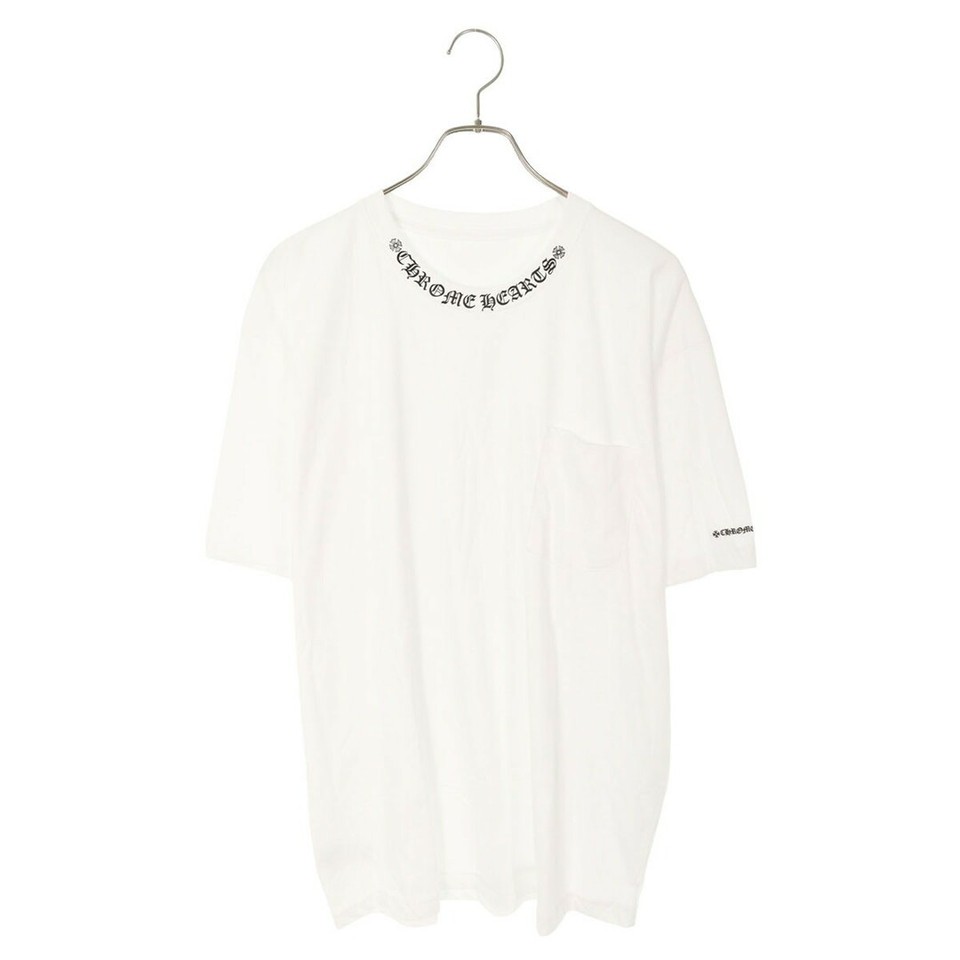 Chrome Hearts CH T-SHRT 1 Neck Logo Print T Shirt Mens XL Used ...