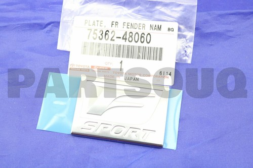 7536248060 Genuine Toyota PLATE, FR FENDER 75362-48060 | eBay