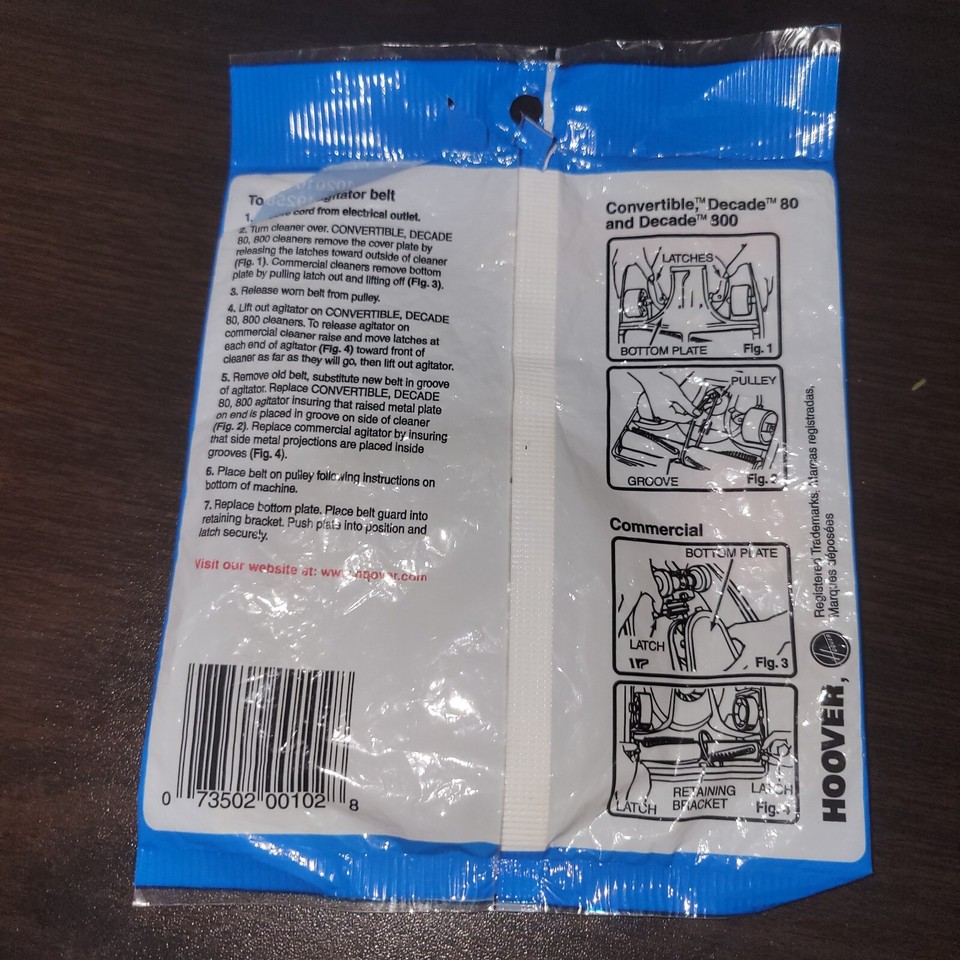 Hoover Upright Type 48 Parts 49258 /402010 2x2 Replacement Belt New | eBay