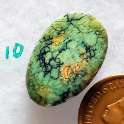 15.4ct,Snowville Variscite Turquoise Cabochon! High Grade Natural USA ...