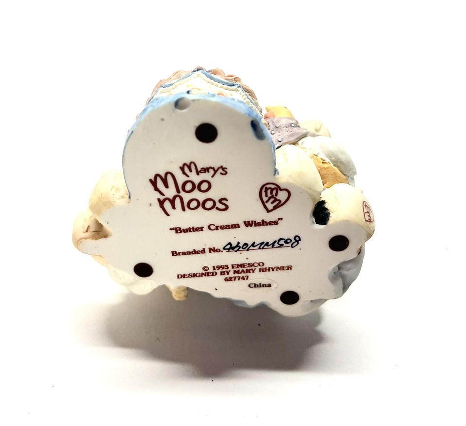 Mary's Moo Moos "Butter Cream Wishes" #627747 Enesco 1993 With Original ...