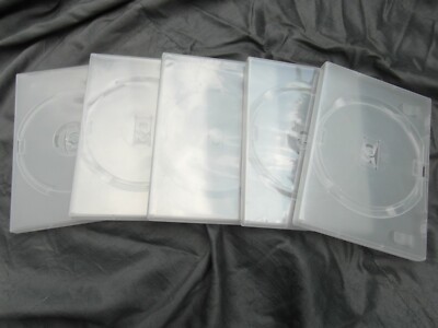 50 clear DVD cases Standard 14mm spine | eBay UK