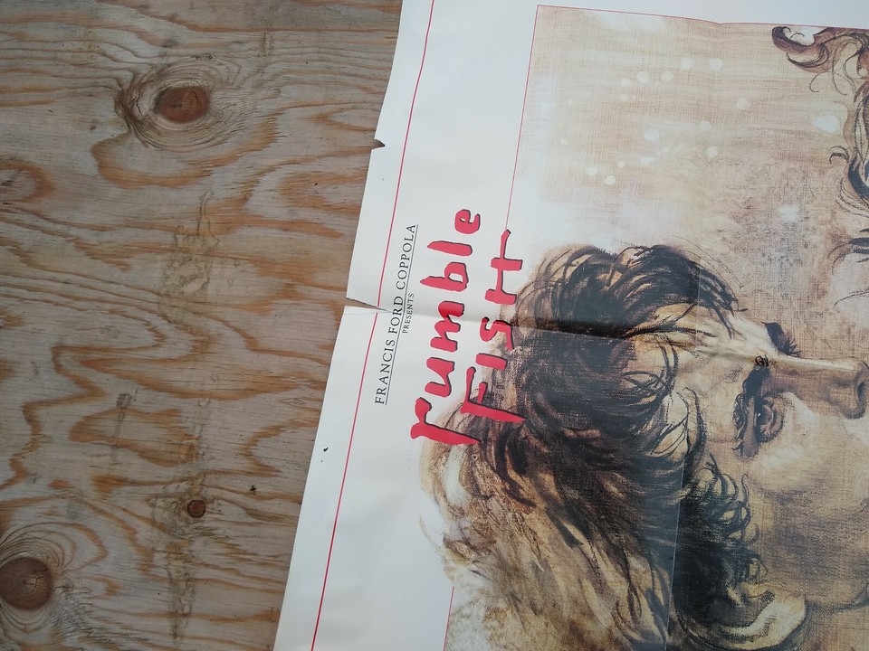 RUMBLE FISH (1983) Mickey Rourke Matt Dillon Original 1 Sheet Movie ...