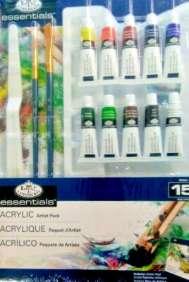 Essentials Artist Pack ACRYLIC Art Set 15 pieces ~ Royal Langnickel | eBay