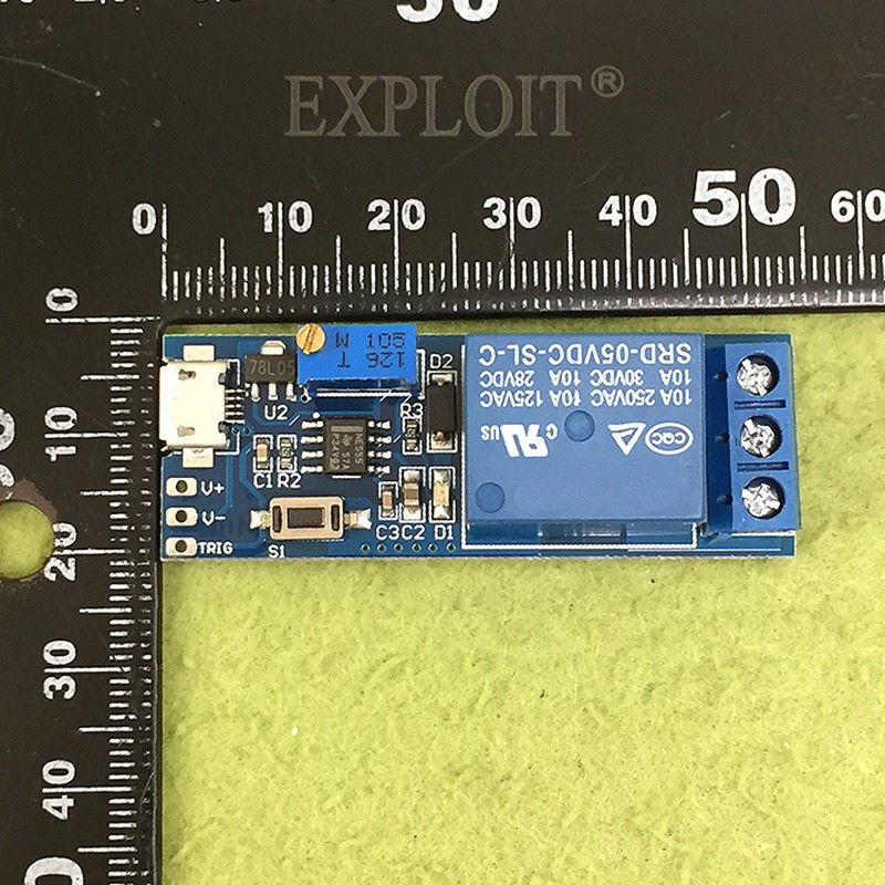 DC 5V 9V 12V 24V Adjustable Timer Trigger Delay Turn On Time Switch ...
