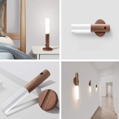 Wireless Motion Sensor Smart Baton Led Light Magnetic Base Usb Recharge ...