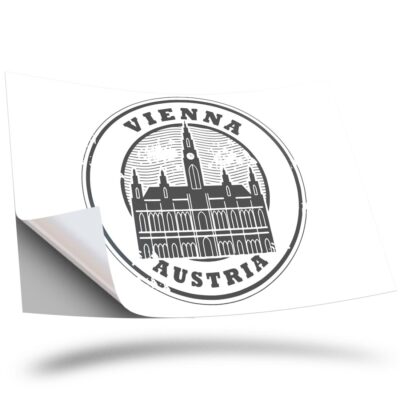 1 x Vinyl Sticker A2 - BW - Vienna Austria #39832 | eBay UK
