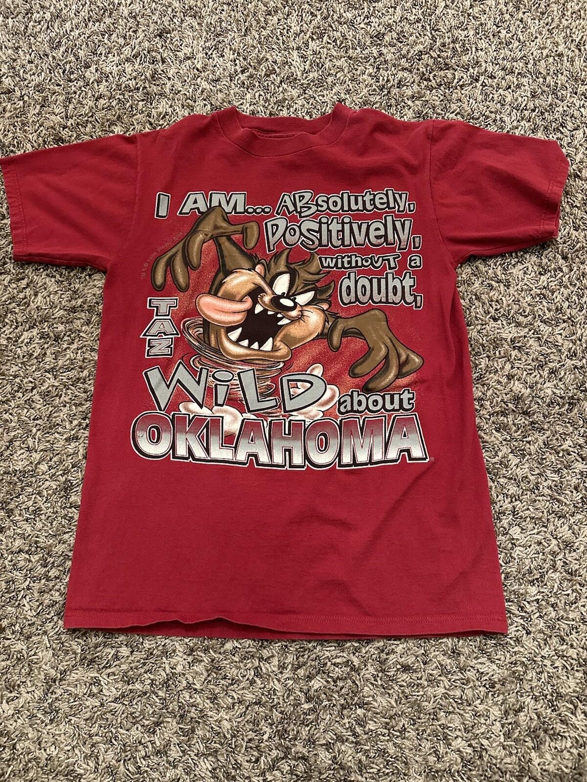 Vintage 1996 WB Looney Tunes Taz University Of Oklaho… - Gem