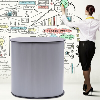 Exhibition Stand Pop Up Podium Portable Trade Show Table Reception ...