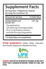 Ginko Supplement - Ginkgo Biloba Extract 120 mg - Improve Thinking 1B ...