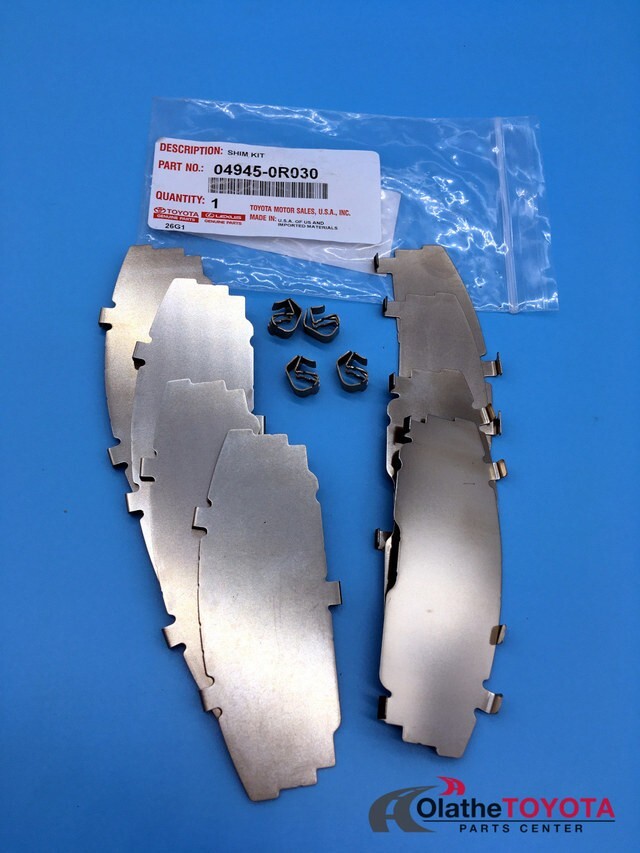 GENUINE TOYOTA (2009-2018) 02140 SHIM KIT FRONT BRAKE INSULATOR KIT ...