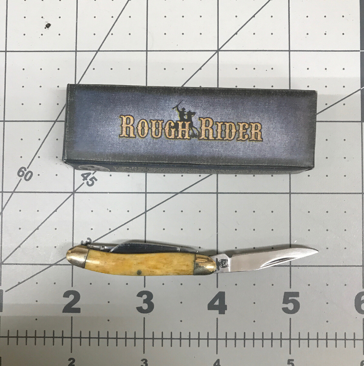 RR813 Rough Rider Miniature 3 Blade Stockman Pocket Knife Smooth ...