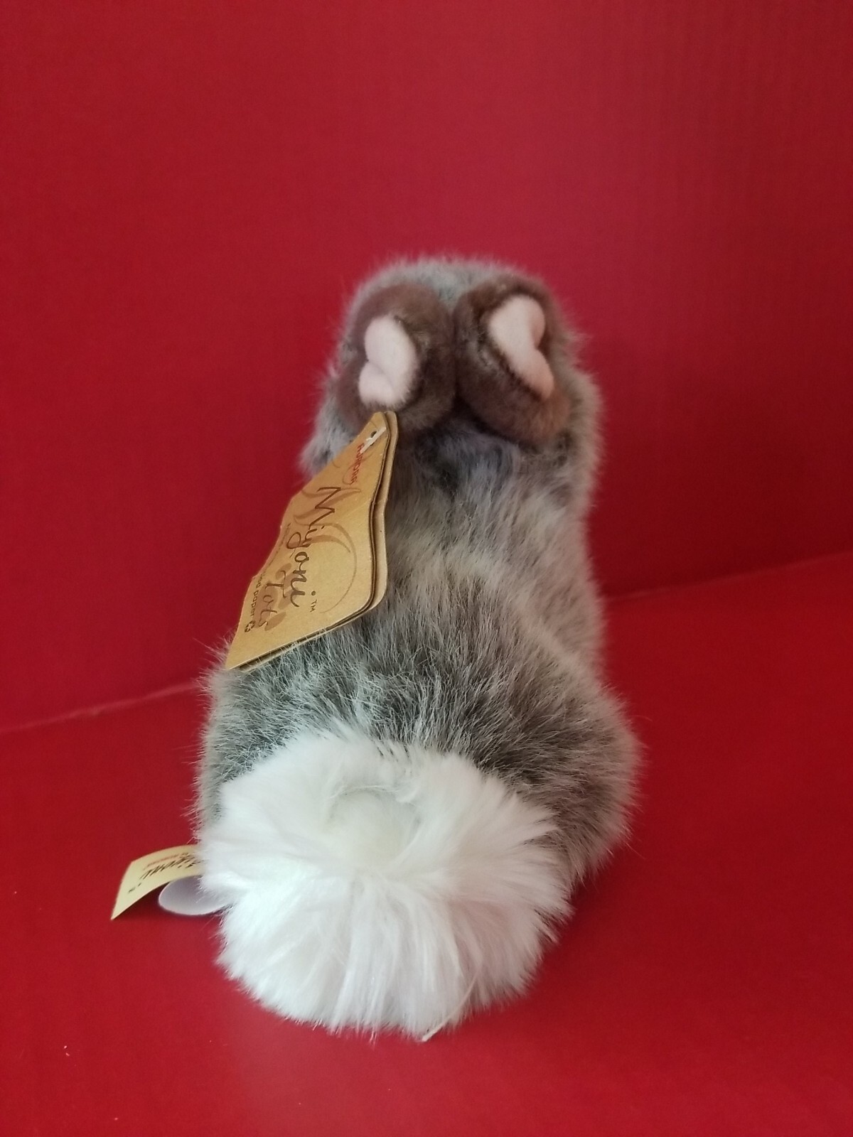 Mar. 2017 Miyoni Tots Aurora Bunny Rabbit Plush 7” Gray Soft Stuffed ...