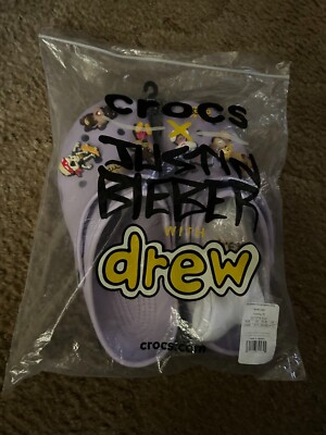 CROCS justin bieber drew house x crocs, with socks m 13 w 15 | eBay