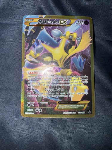 Pokemon TCG XY Fates Collide Set: Alakazam EX 125/124 Secret Rare - LP ...