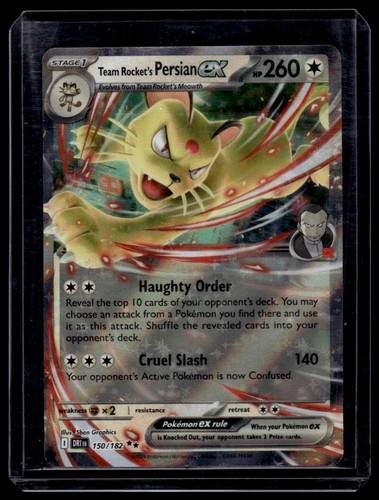 SV10: Destined Rivals #150/182 Team Rocket's Persian ex | eBay