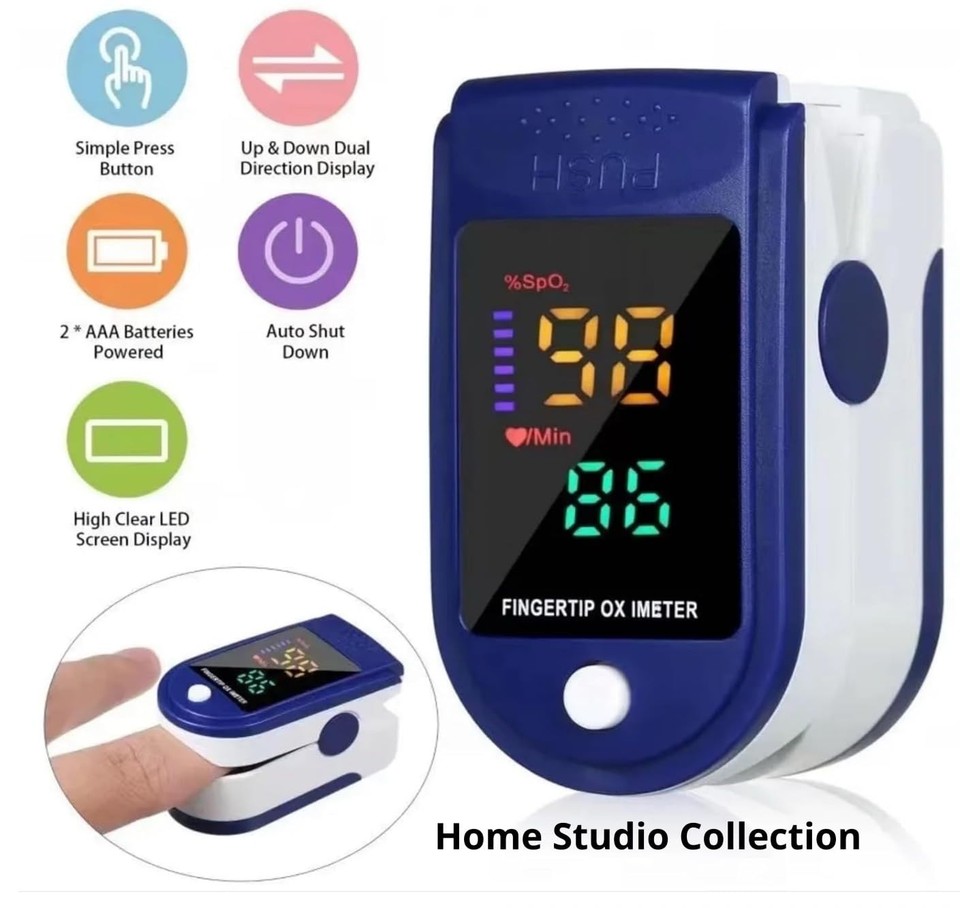 Finger Tip Pulse Oximeter LED Blood Glucose Meter For Hospital ...