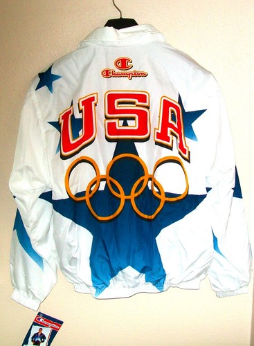 Champion Brand 1996 Atlanta USA Olympics Jacket (L) plus Nine Olympic ...