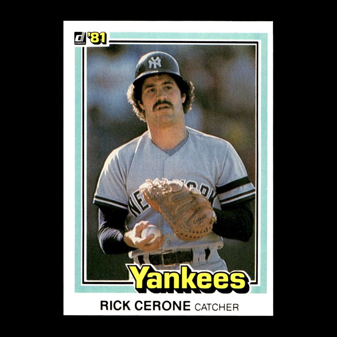 Rick Cerone 1981 Donruss New York Yankees #346 NM+ Vintage! | eBay