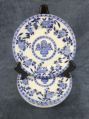 set 6 Staffordshire James M Shaw "Delph" 8" Salad Plate England ...