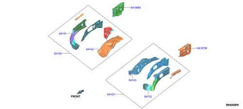 Nissan/INFINITI F4180-9BUMA Fender Apron Reinforcement | eBay