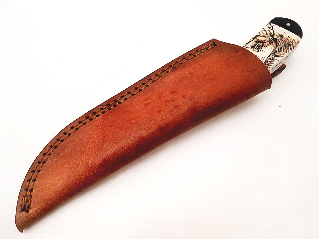 HAND FORGED CUSTOM ENGRAVED KNIFE DAMASCUS STEEL COLLECTIBLE KNIFE ...
