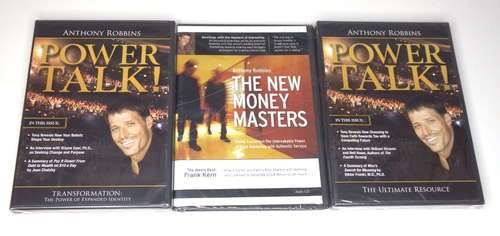 Tony Robbins 3 DVD Lot - Power Talk, New Money Masters - Brand New ...