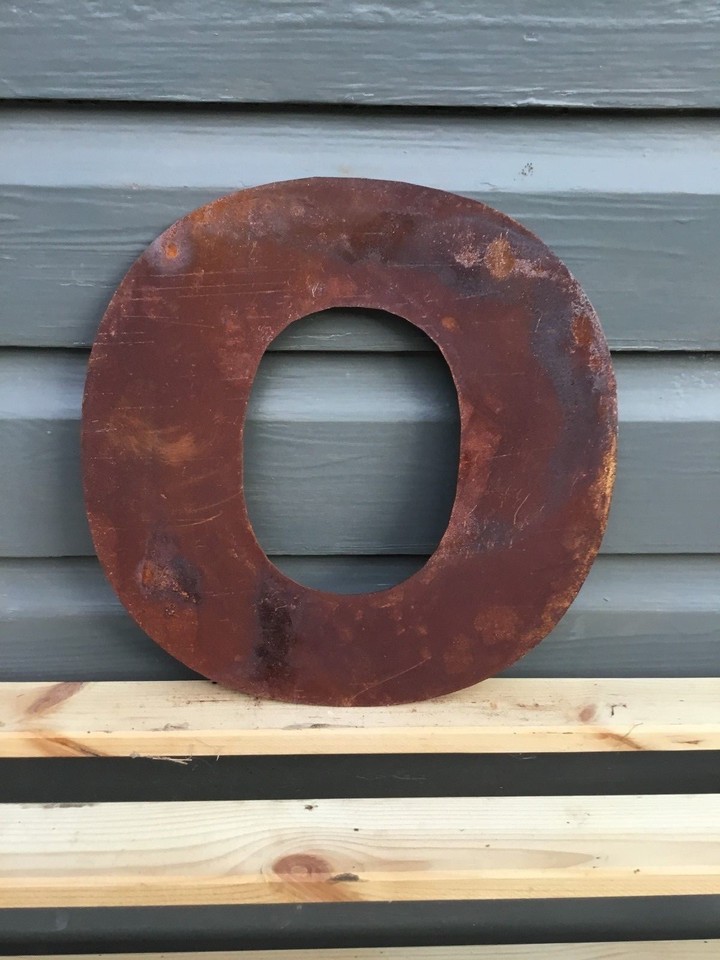 10 Inch rusty metal letters and numbers shop sign home COMBINED POSTAGE ...