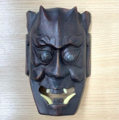 Japanese Traditional Noh Mask Omen Kabuki 611-C98 | eBay