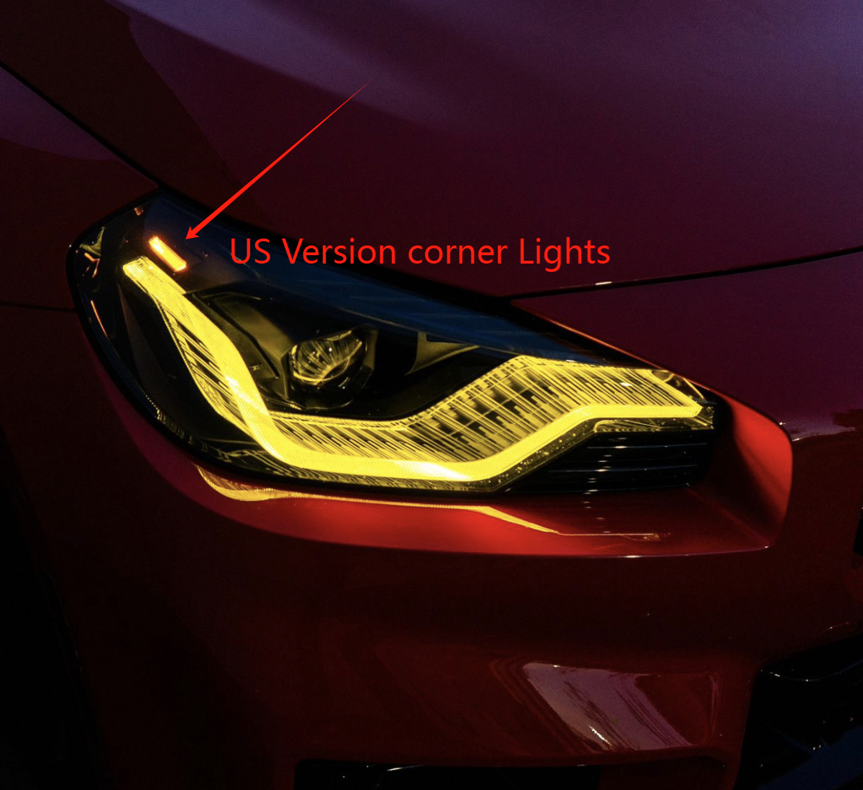 Yellow DRL For 2023 2024 BMW G87 G42 M2 M240I Daytime Running Light LED ...