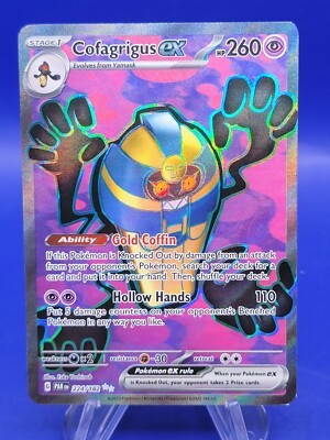 Pokemon TCG Paradox Rift Cofagrigus Ex Full Art 224/182 | eBay