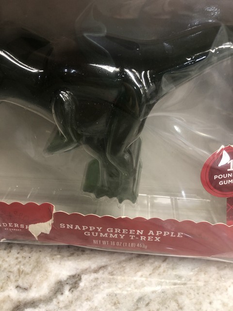 LIMITED EDITION Holiday Snappy Green Apple Gummy Dinosaur T-REX Candy 1 ...