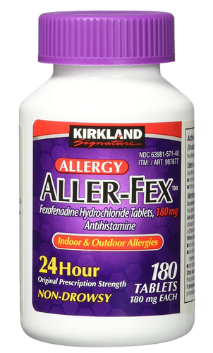 Kirkland Signature Aller-Fex 180 mg., 180 Tablets - Free Shipping ...