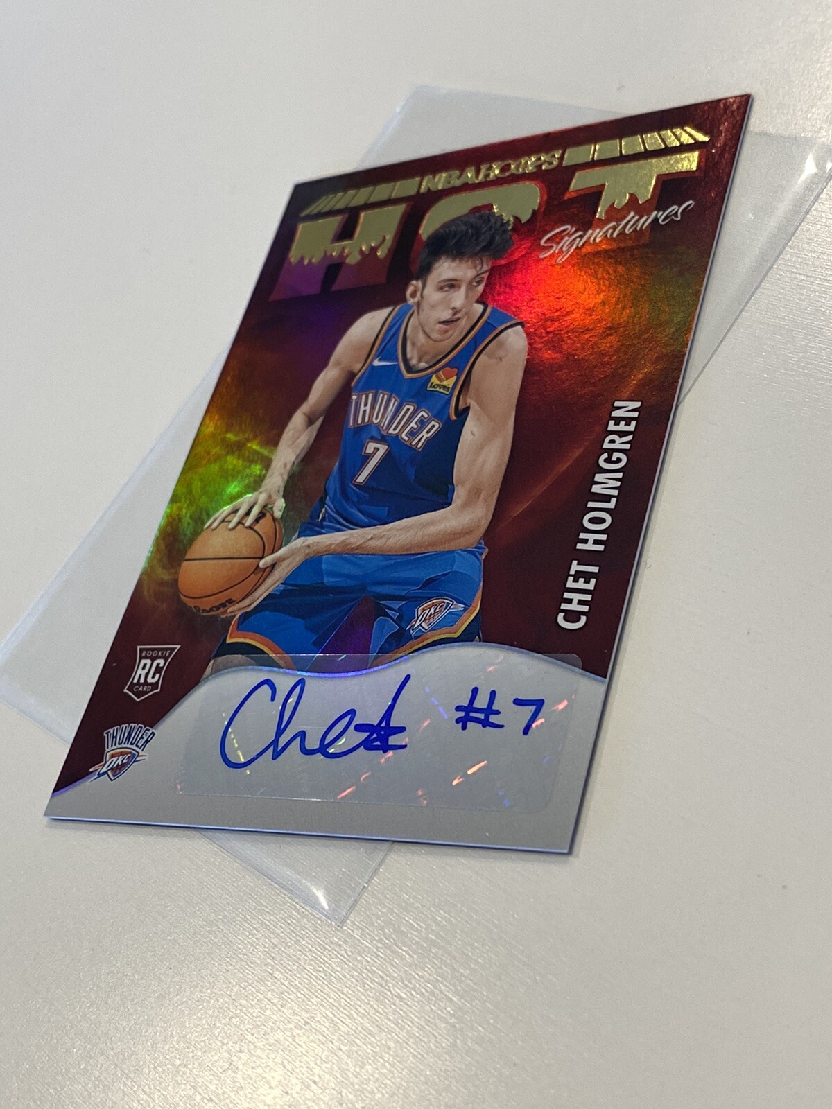 NBA HOOPS Chet Holmgren Auto autograph Hologram Rookie Card Hot ...
