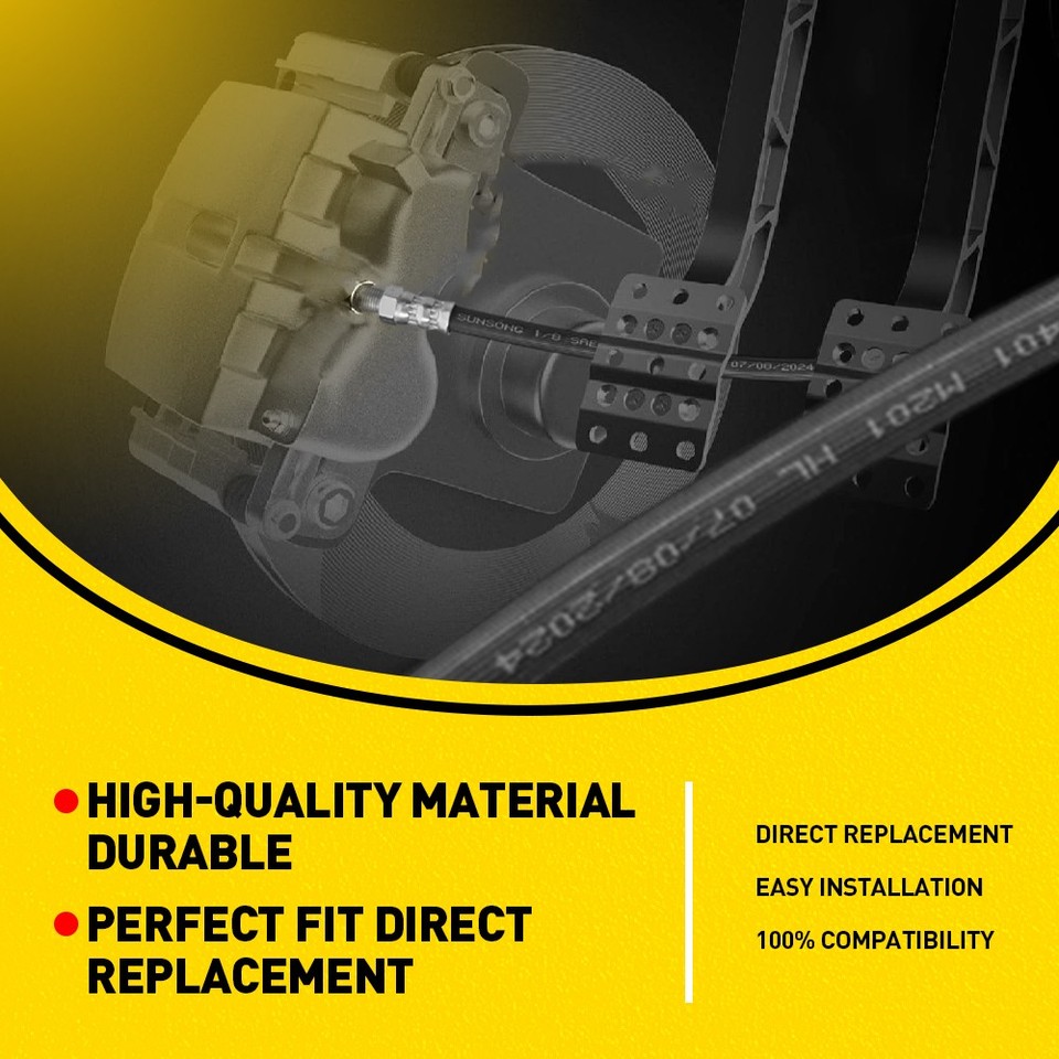 Rear Brake Hose Pipe Right/Left For Mini Cooper S One R50 R53 ...