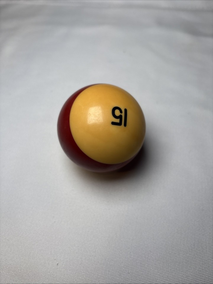 Vintage Bakelite Pool Billiard Ball Maroon Striped Number 15 | eBay