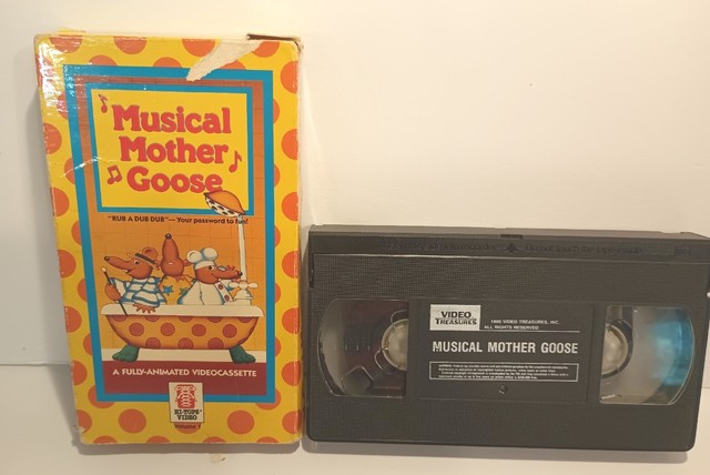 Musical Mother Goose RARE Hi-tops Video Treasures 1990 VHS Cartoon ...