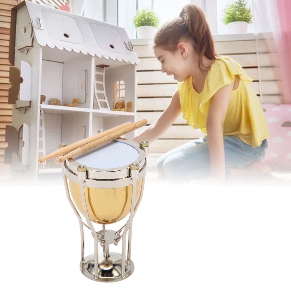 Miniature Timpani Model Decorative Exquisite Copper Timpani Ornament ...