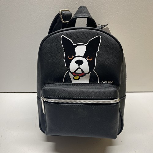 MARC TETRO: Boston Terrier Small Black Backpack and Wrist Clutch ...