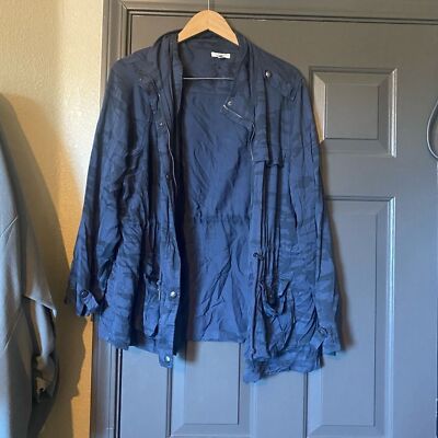 Maurice’s blue Camo jacket 1 used in great condition | eBay