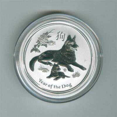 AUSTRALIA 2018 50 CENTS YEAR OF THE DOG 1/2 OZ. .9999 SILVER BU | eBay