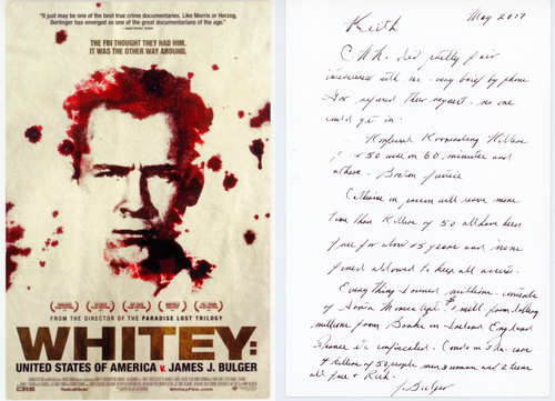 James ‘Whitey’ Bulger ~ Signed Autographed Letter On Photo From Prison ...